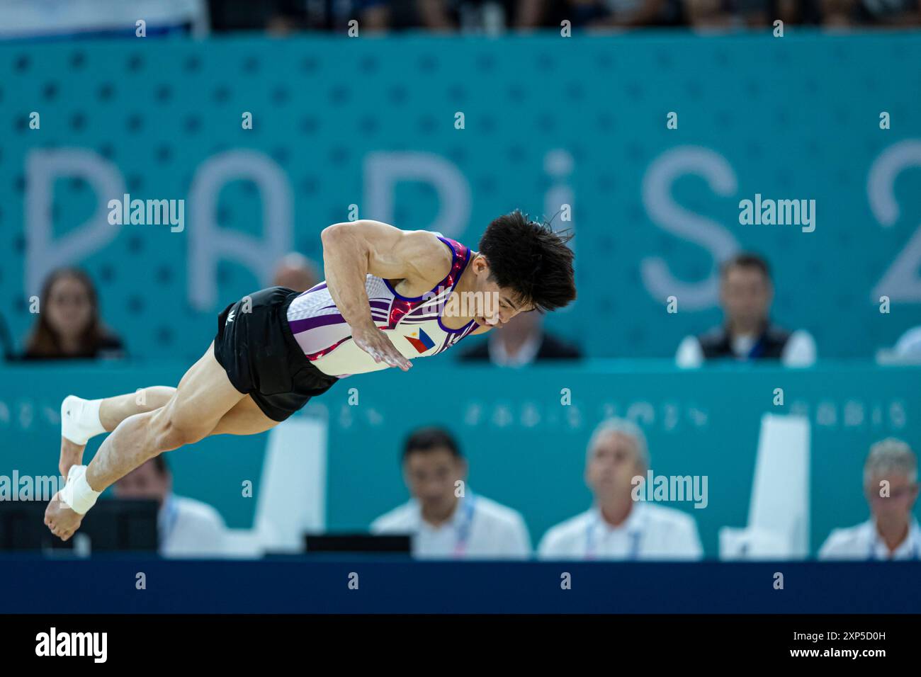 Paris, France. 03rd Aug, 2024. Olympic Games, men's artistic gymnastics ...