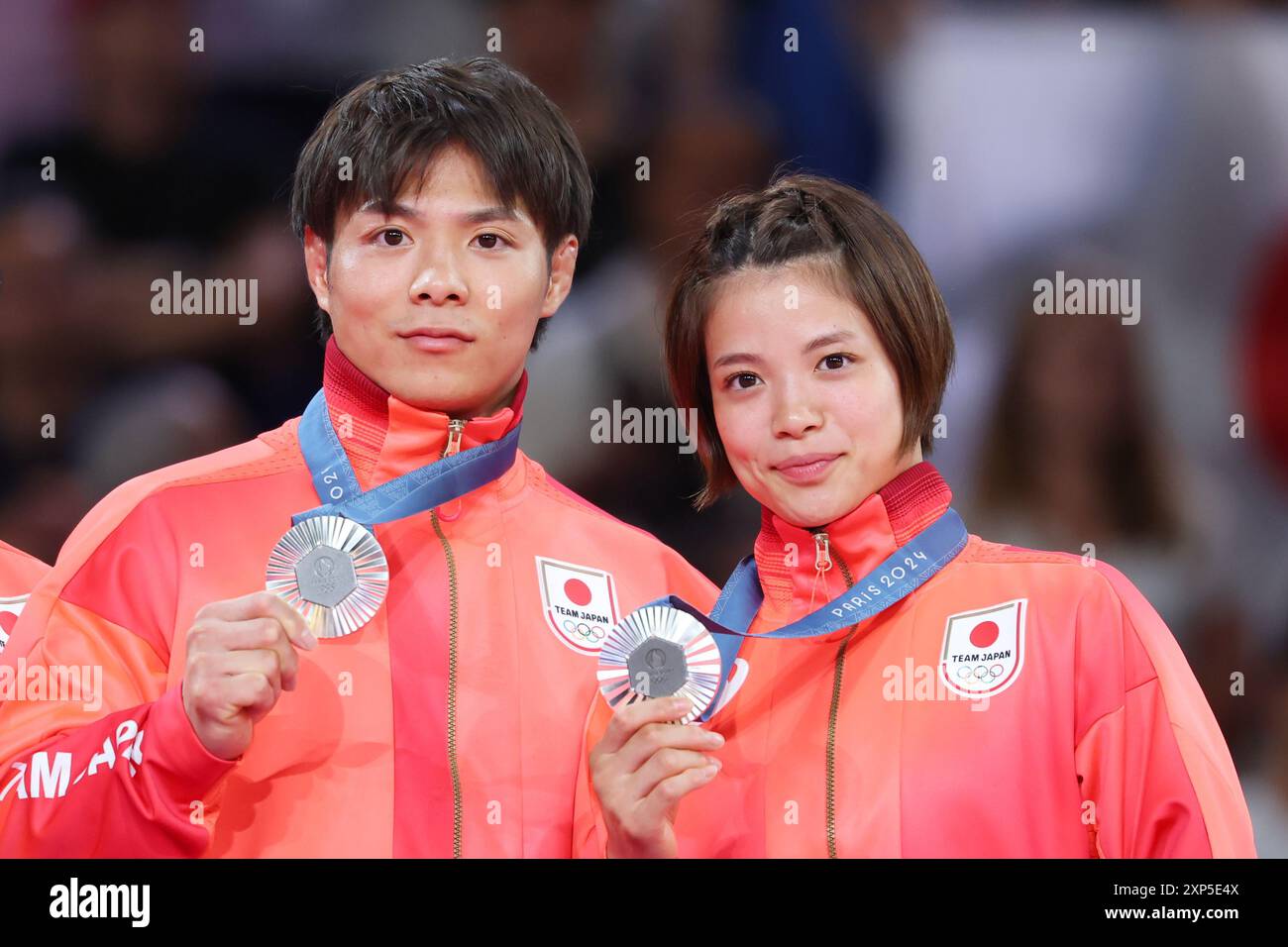 Paris, France. 3rd Aug, 2024. (L-R) Hifumi Abe, Uta Abe (JPN) Judo ...