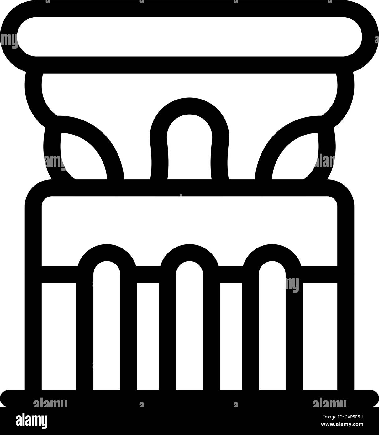 Architectural detail of an ancient column, showcasing the elegance and ...