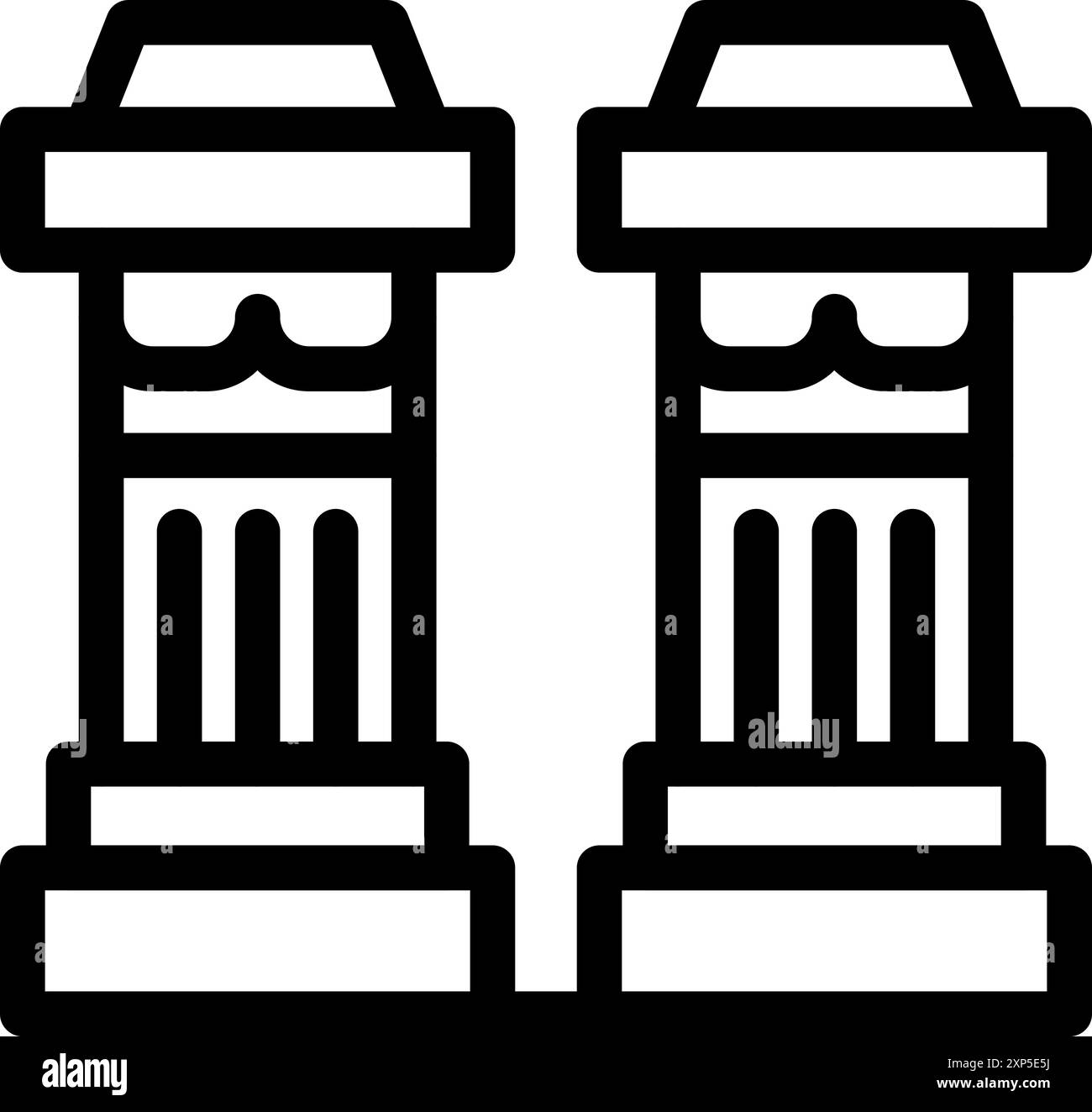 Two columns standing Stock Vector Images - Alamy