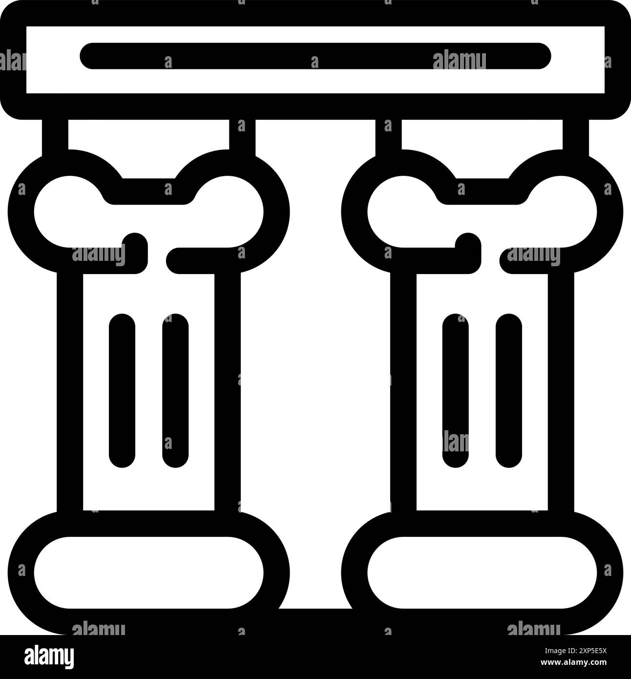 Ionic columns detail Black and White Stock Photos & Images - Alamy