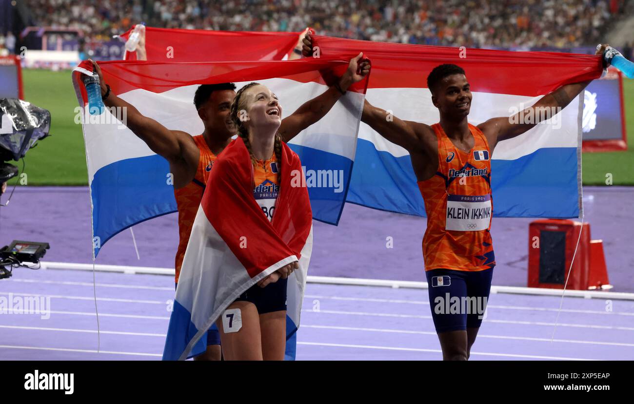 Paris, France. 3rd Aug, 2024. Paris Olympics: Athletics. Femke Bol ...