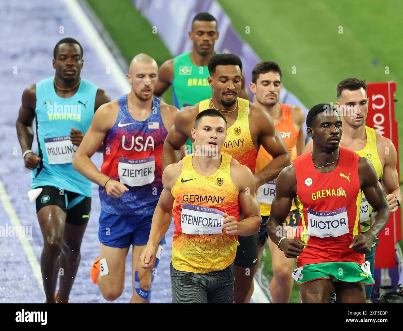 Paris, France. 3rd Aug, 2024. Athletes compete during the men's ...