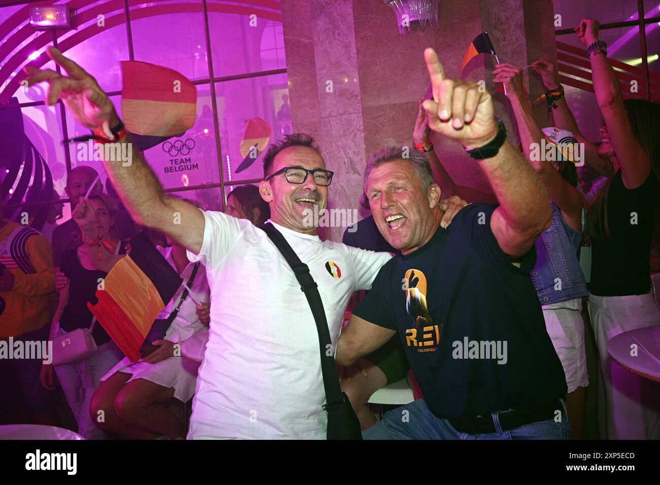 Paris, France. 03rd Aug, 2024. Remco's father Patrick Evenepoel ...