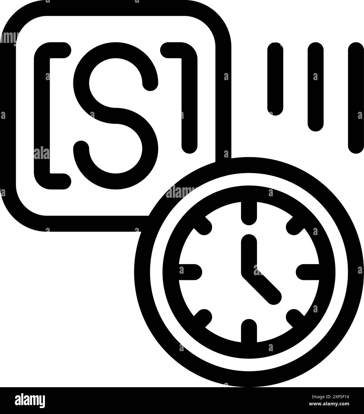 Line icon representing stage 1 of sleep, which is a transition phase ...