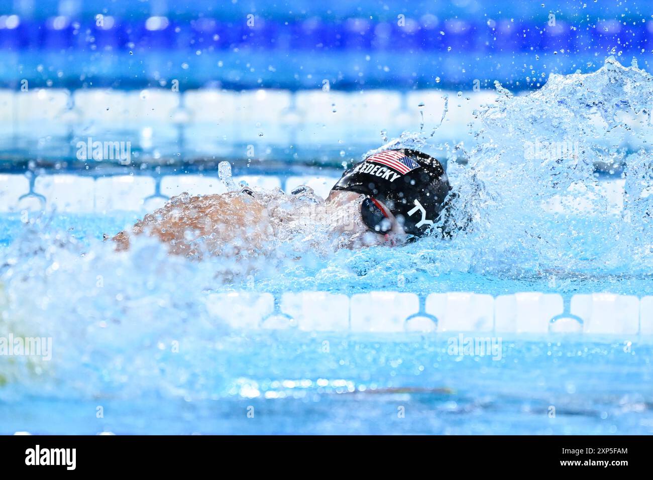 Paris, France. 3rd Aug 2024. Katie Ledecky ( USA ) Gold medal, Swimming ...