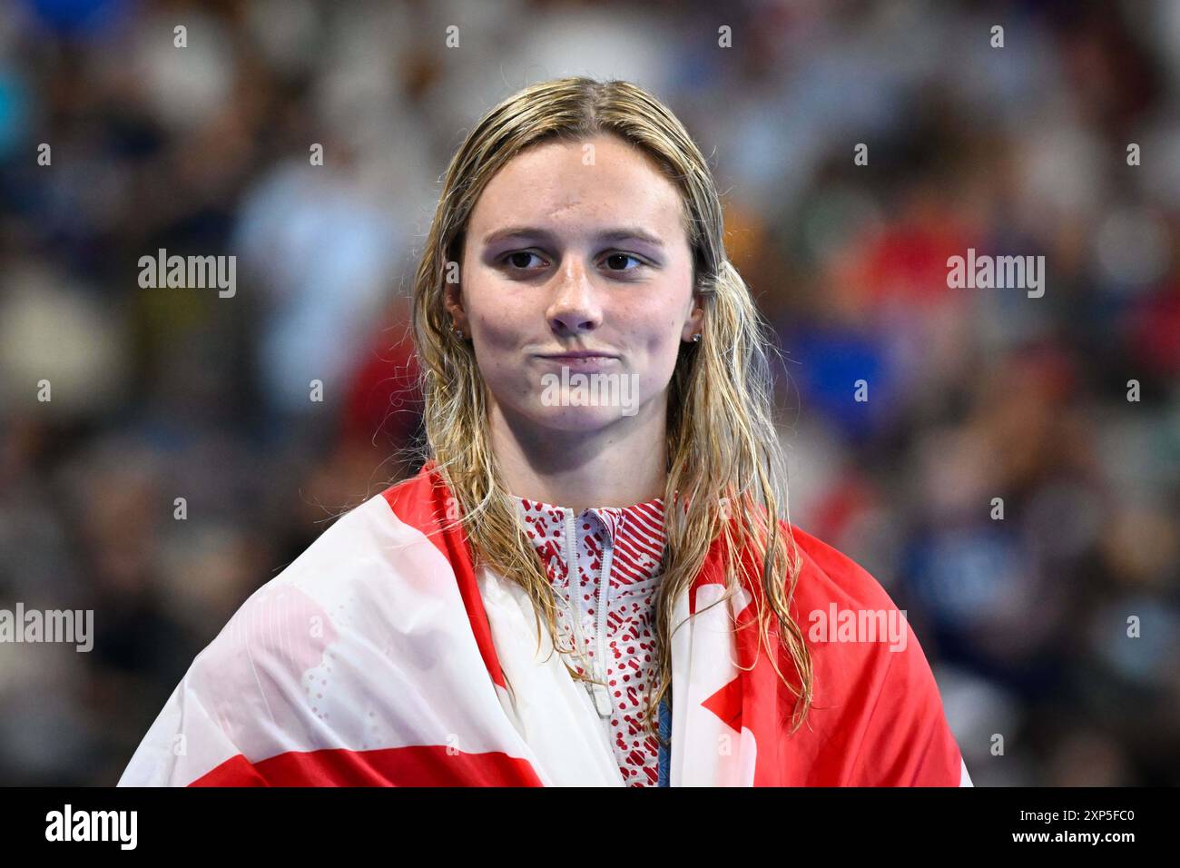 Paris, France. 3rd Aug 2024. Summer McIntosh ( CAN ) Gold medal ...