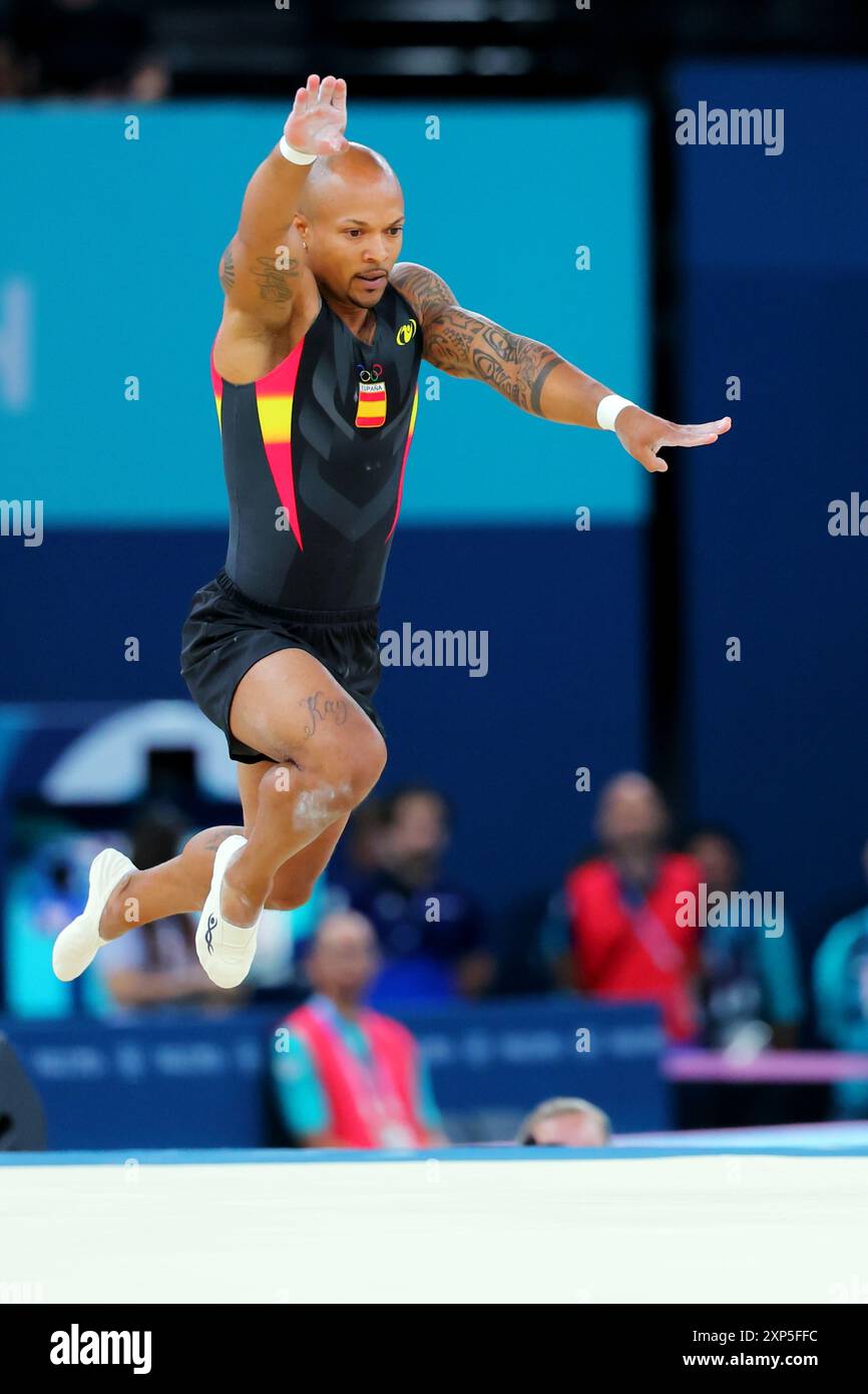 Paris, France. 3rd Aug, 2024. Rayderley Zapata (ESP) Gymnastics ...