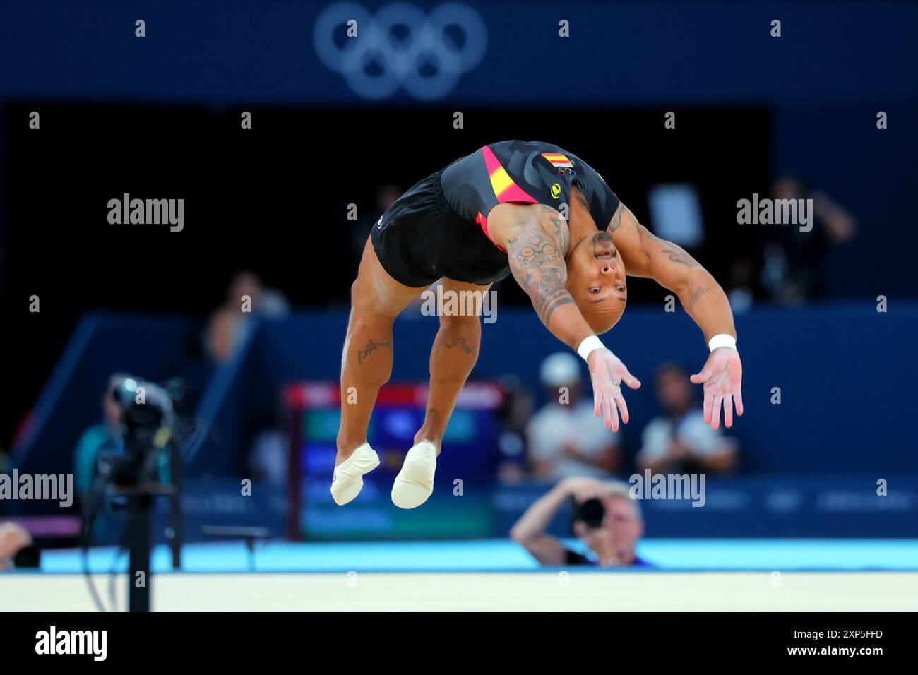 Paris, France. 3rd Aug, 2024. Rayderley Zapata (ESP) Gymnastics ...