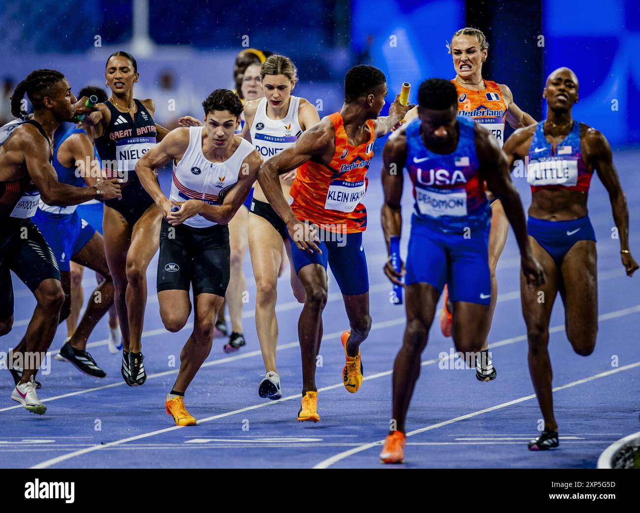 Paris, France. 3rd Aug 2024. PARIS - Lieke Klaver and Isaya Klein ...