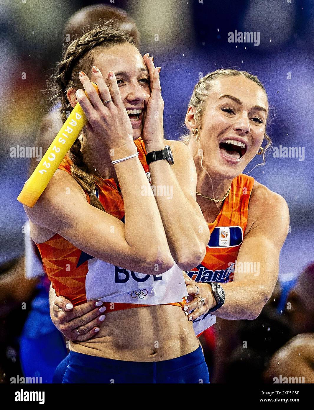 Paris, France. 3rd Aug 2024. PARIS - Femke Bol and Lieke Klaver ...