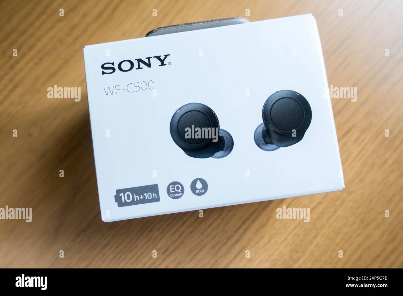 Sony in ear headphones Stock Photo - Alamy