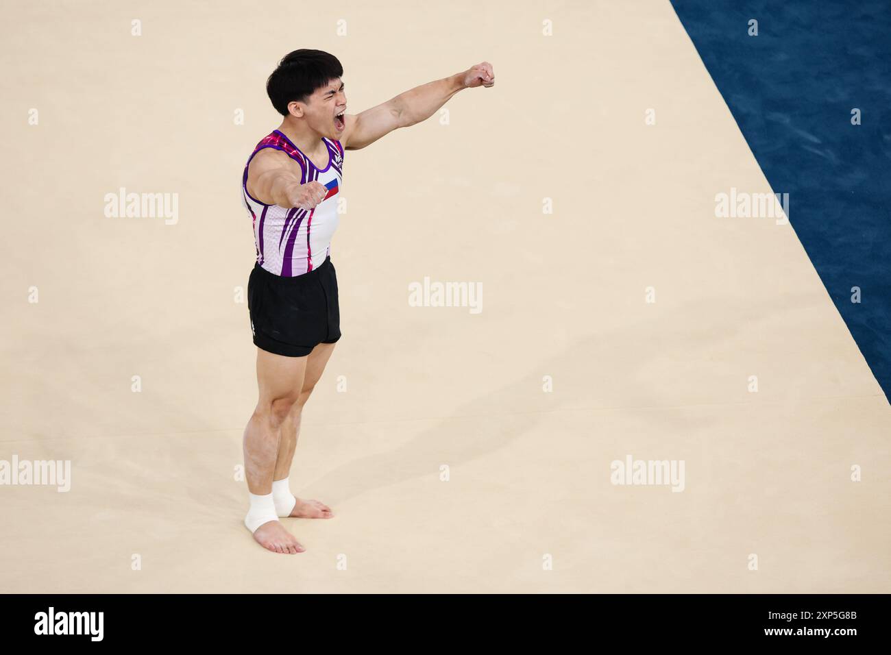 PARIS, FRANCE. 3rd Aug, 2024. Carlos Edriel Yulo of Team Philippines ...