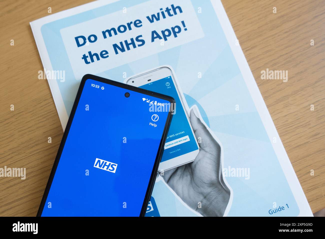 NHS app. Do more with the NHS app campaign Stock Photo - Alamy