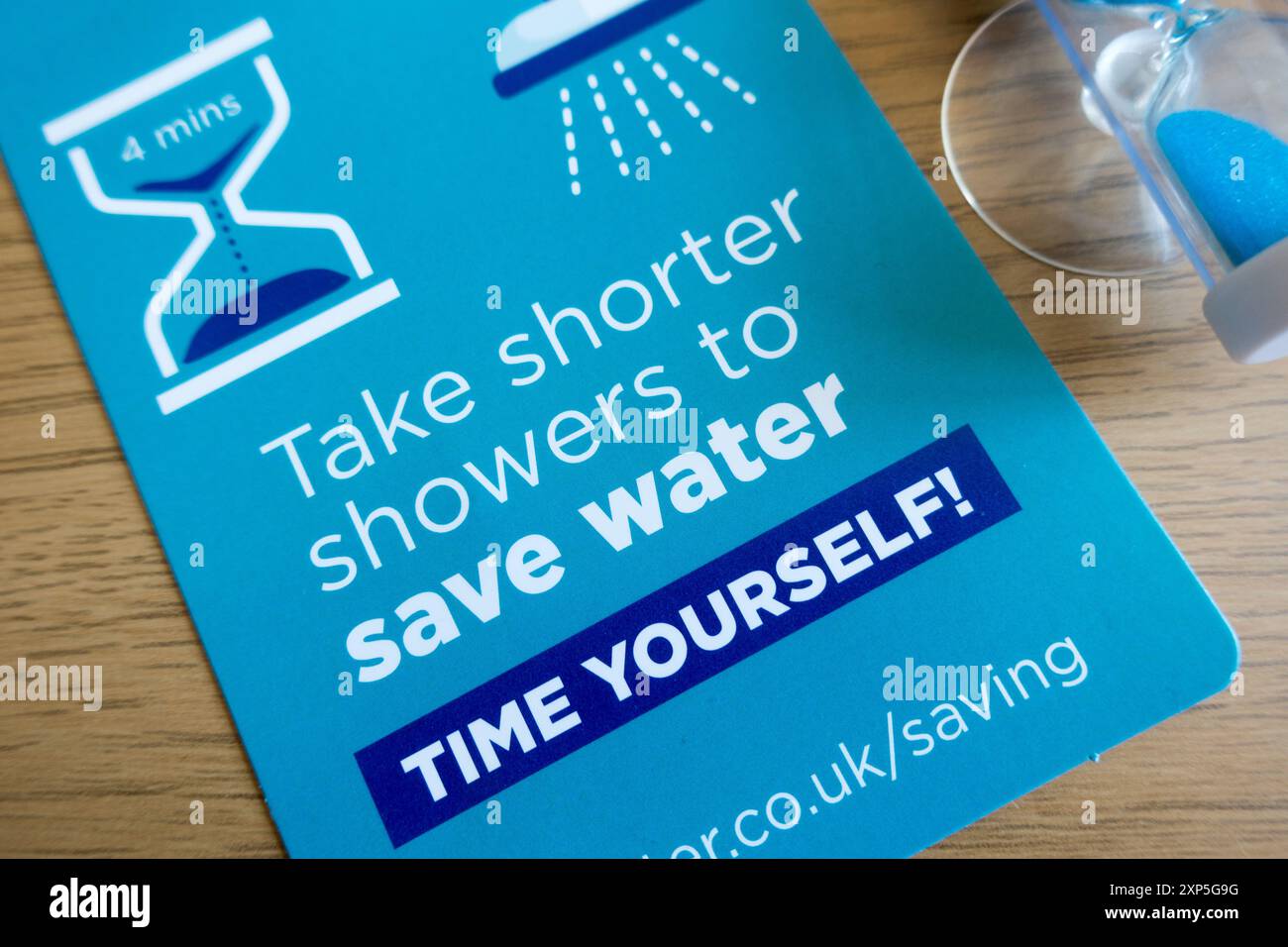 Shower Timer to save water Stock Photo - Alamy