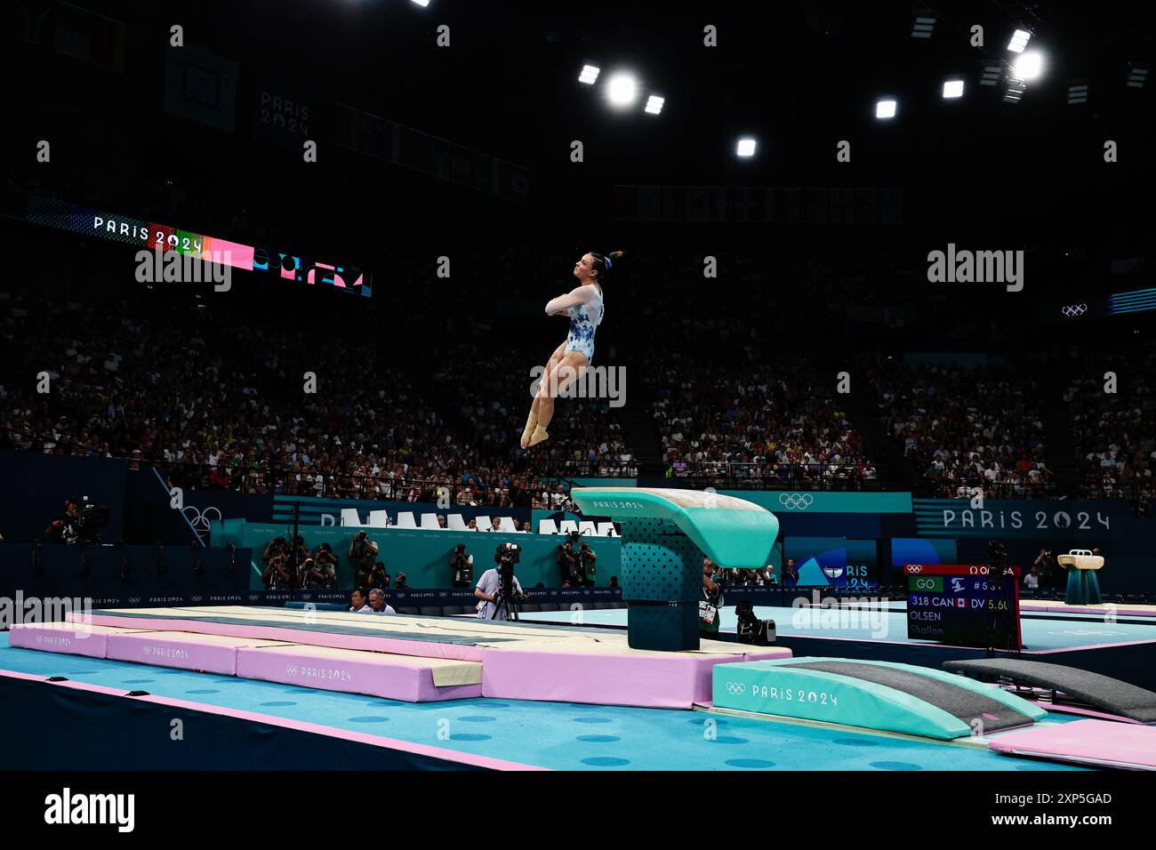 PARIS, FRANCE. 3rd Aug, 2024. Shallon Olsen of Team Canada competes ...