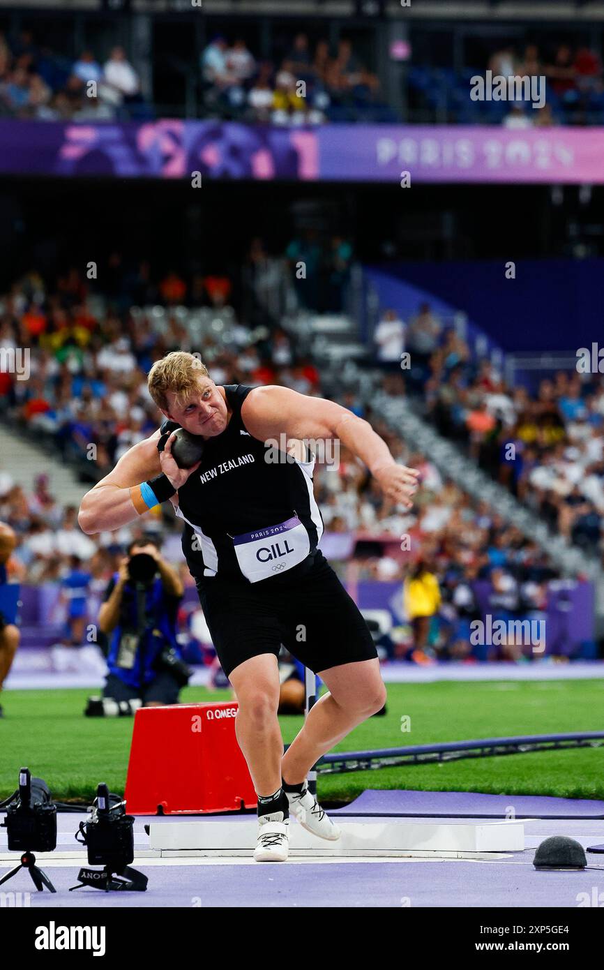 Paris, France. 03rd Aug, 2024. GILL Jacko of new zealand Athletics Men ...