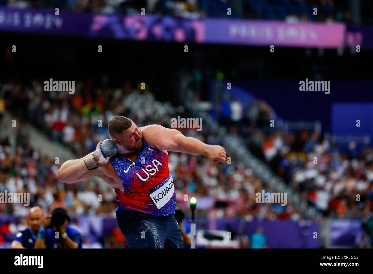 Paris, France. 03rd Aug, 2024. KOVACS Joe of USA, Athletics Men's Shot ...