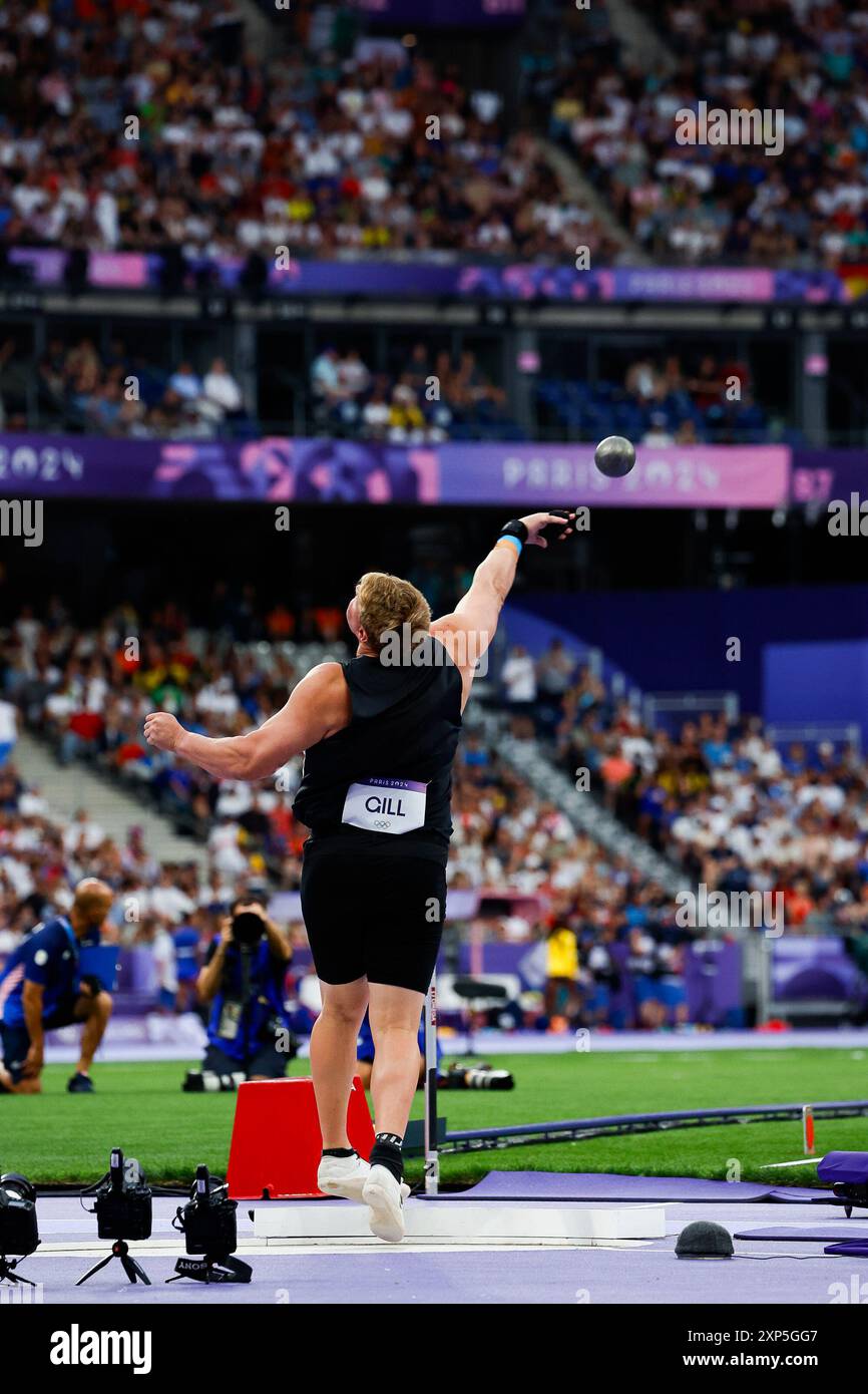 Paris, France. 03rd Aug, 2024. GILL Jacko of new zealand Athletics Men ...