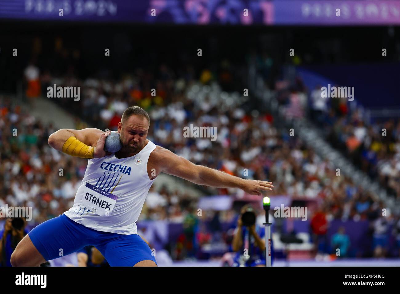 Paris, France. 3rd Aug 2024. STANEK Tomas of Tchequie Athletics Men's ...