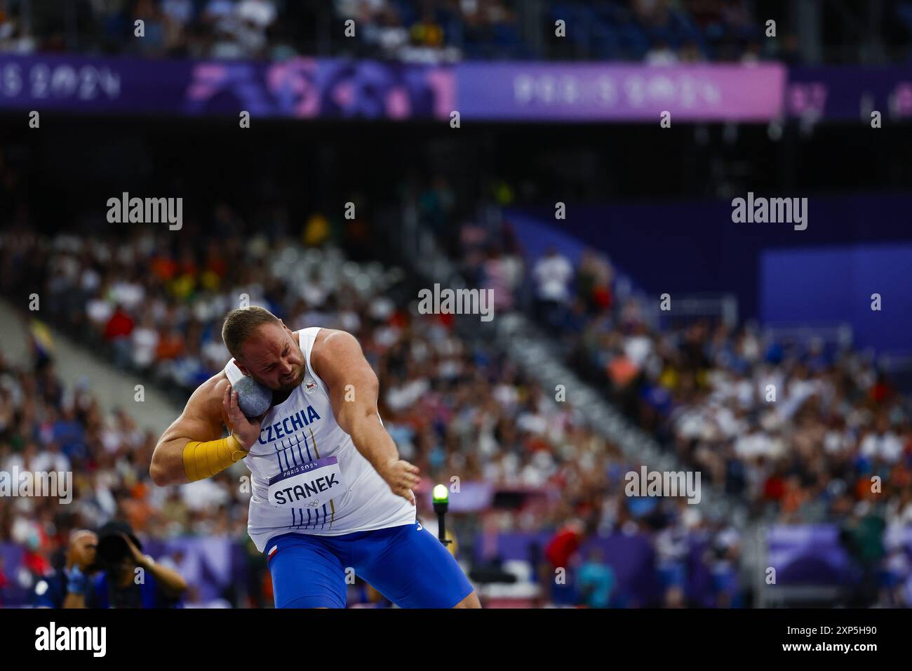 Paris, France. 3rd Aug 2024. STANEK Tomas of Tchequie Athletics Men's ...