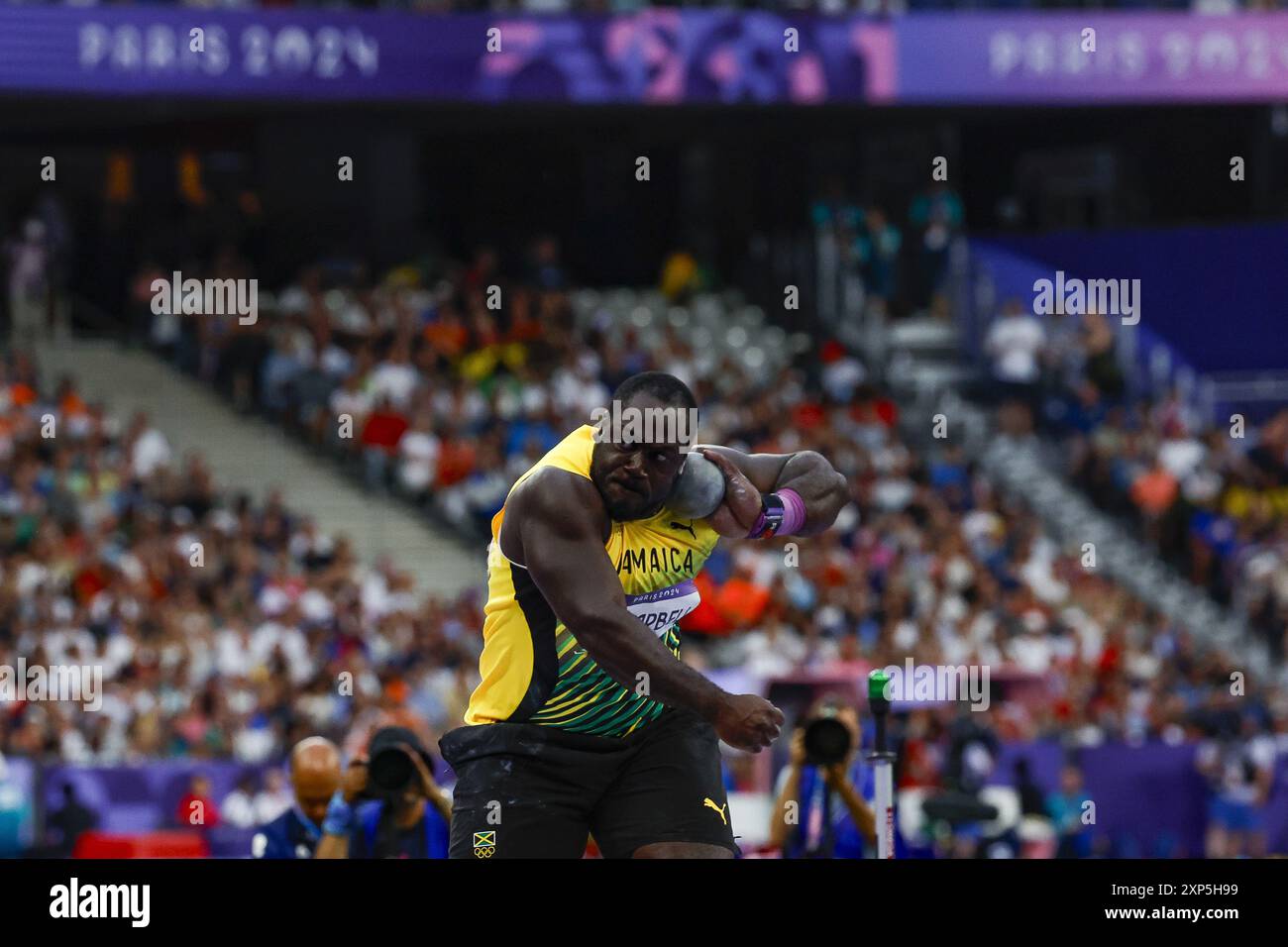 Paris, France. 3rd Aug 2024. CAMPBELL Rajindra of Jamaica Athletics Men ...