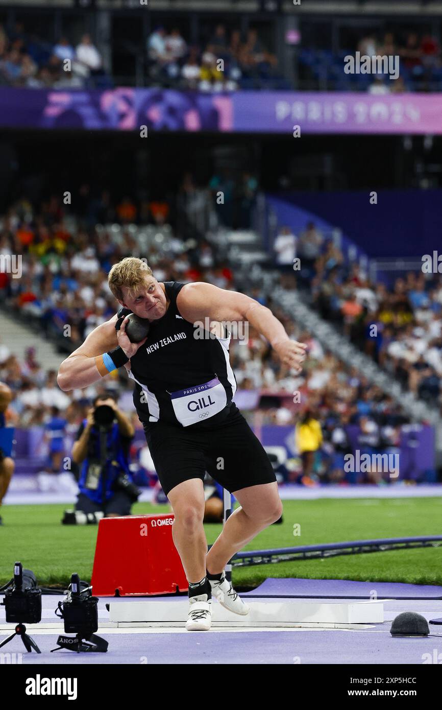 Paris, France. 3rd Aug 2024. GILL Jacko of new zealand Athletics Men's ...