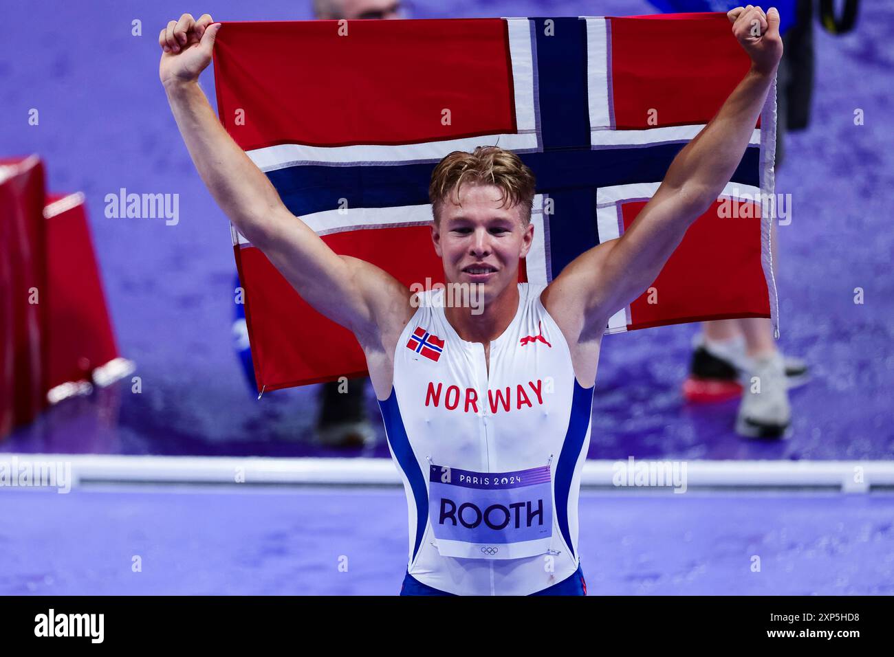 PARIS, FRANCE - AUGUST 03: Rooth of Norway celebrates finishes the ...