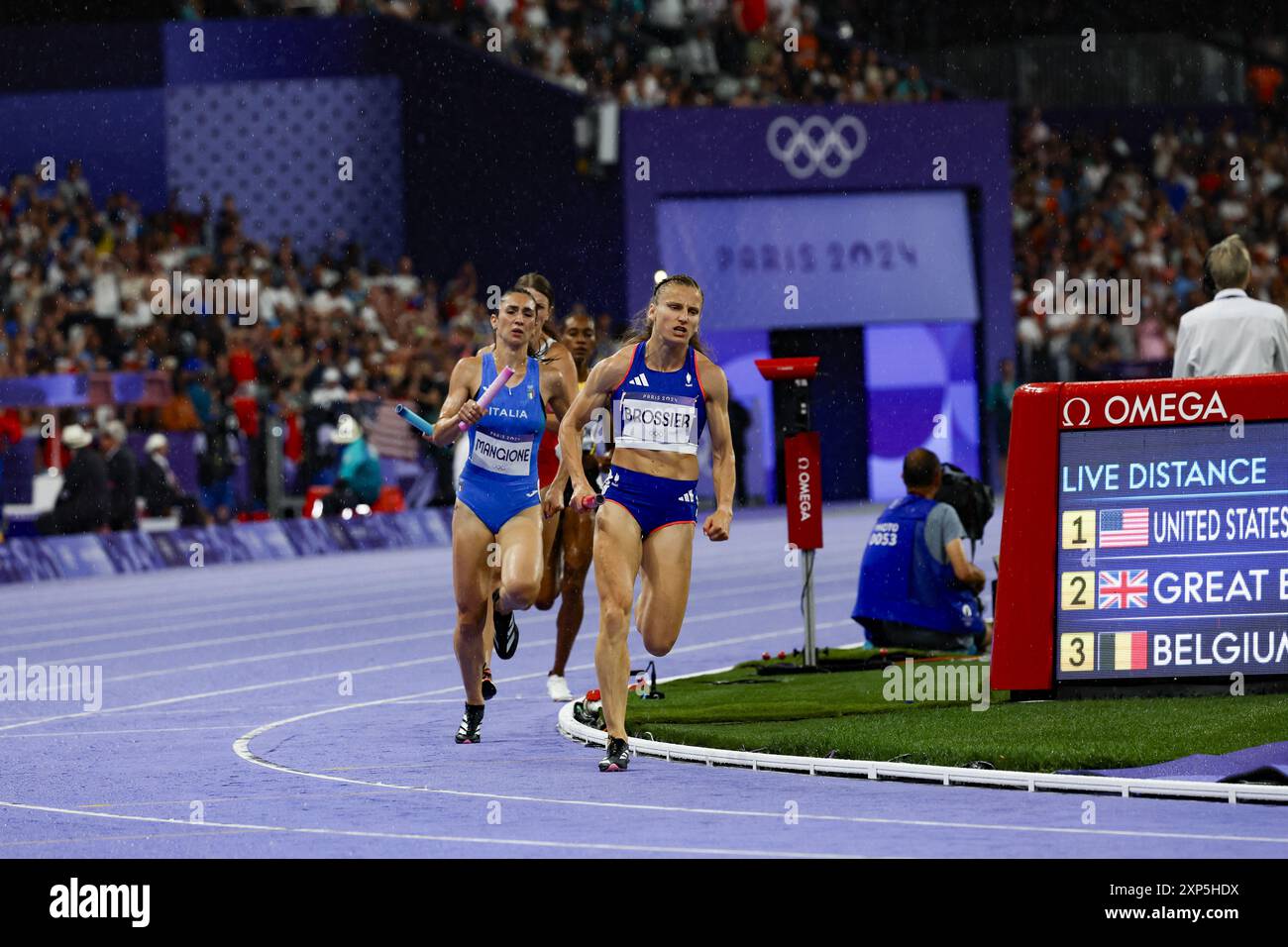 Paris, France. 3rd Aug 2024. KOUNTA Muhammad Abdallah, MARAVAL Louise ...