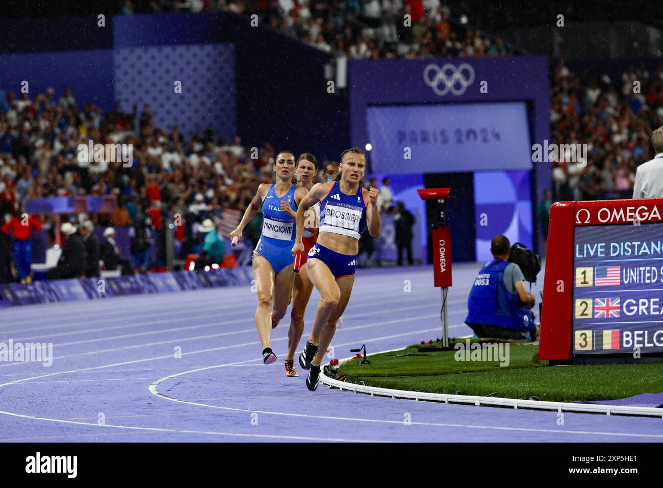 Paris, France. 3rd Aug 2024. KOUNTA Muhammad Abdallah, MARAVAL Louise ...