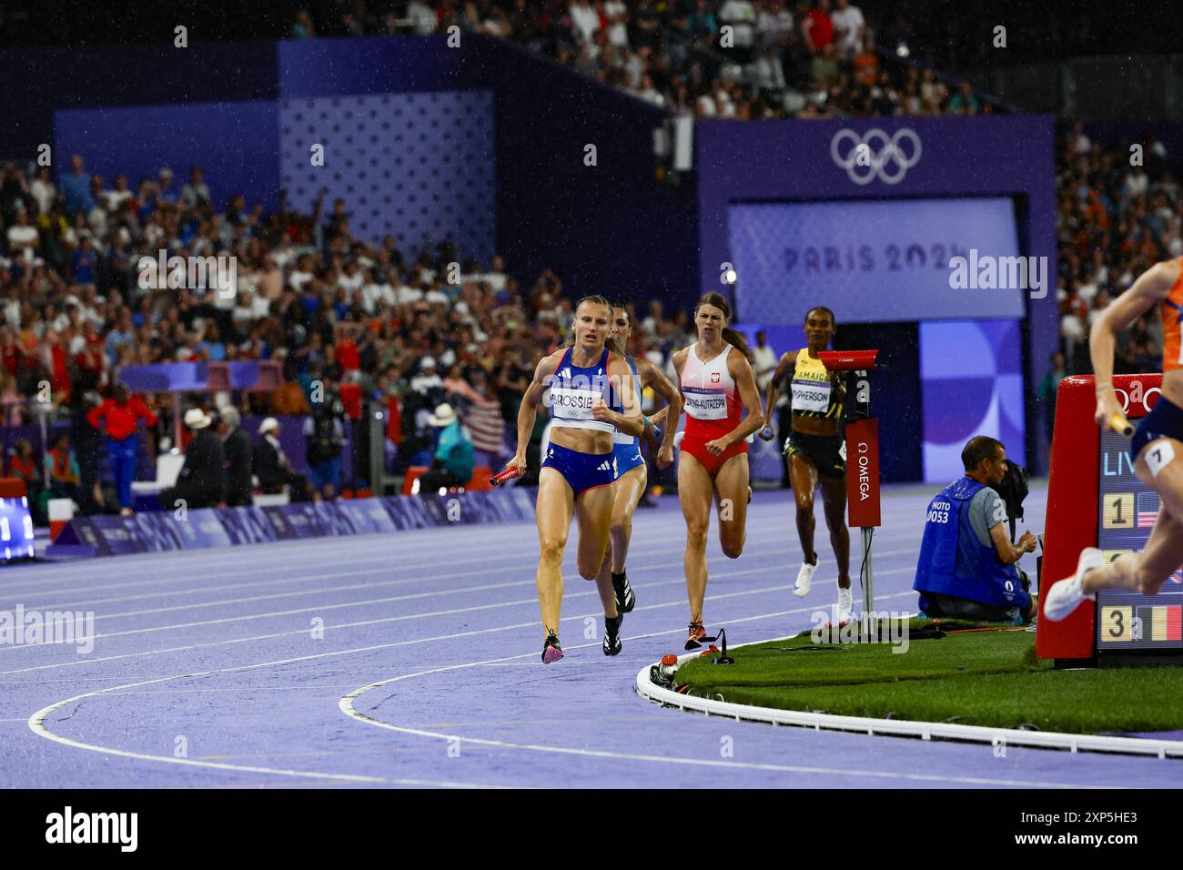 Paris, France. 3rd Aug 2024. KOUNTA Muhammad Abdallah, MARAVAL Louise ...