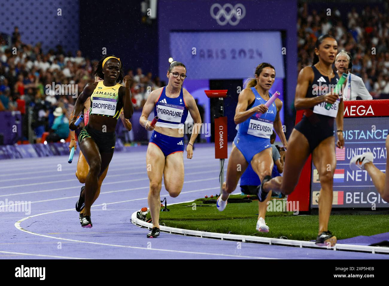 Paris, France. 3rd Aug 2024. KOUNTA Muhammad Abdallah, MARAVAL Louise ...