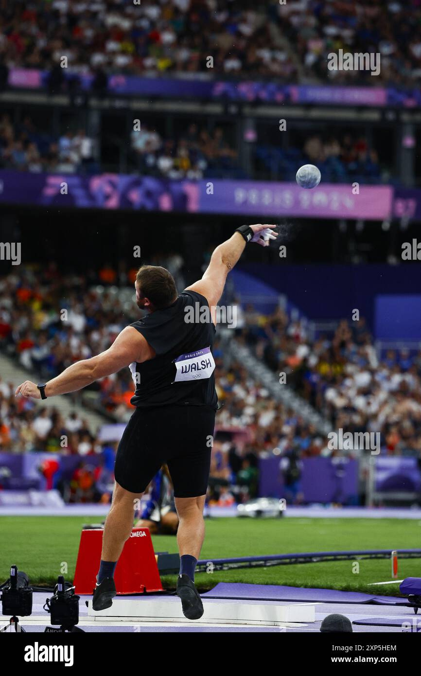 Paris, France. 3rd Aug 2024. WALSH Tom of New Zealand Athletics Men's ...