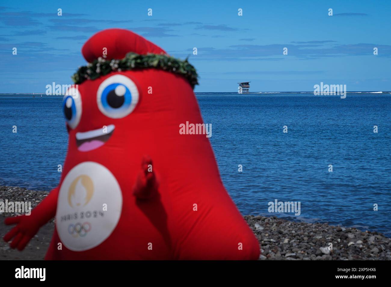 The judges tower sits out in a lagoon in front of the reef as a mascot ...