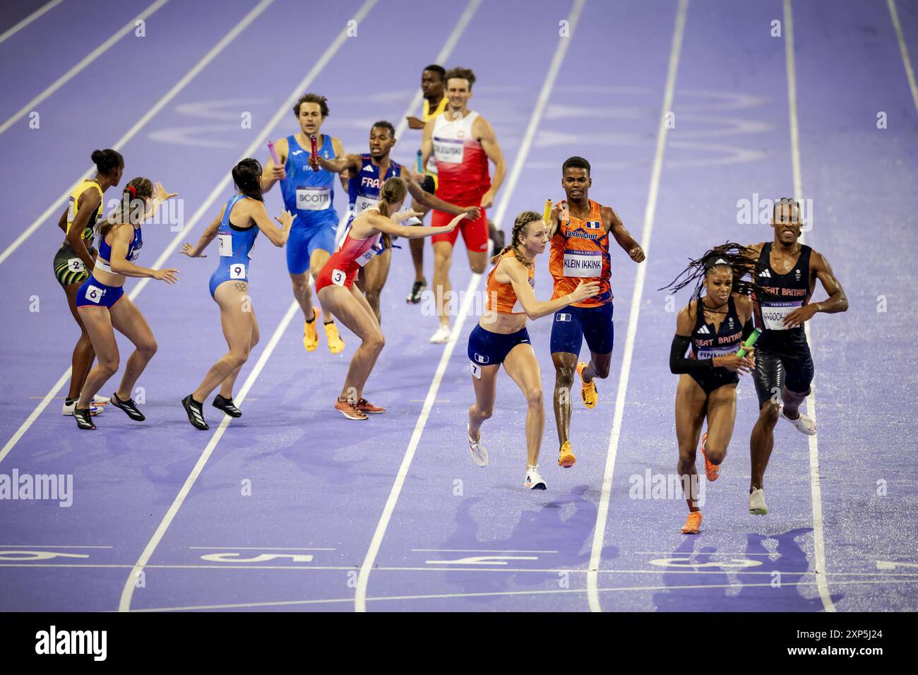 Paris, France. 3rd Aug 2024. PARIS - Femke Bol, and Isaya Klein Ikkink ...
