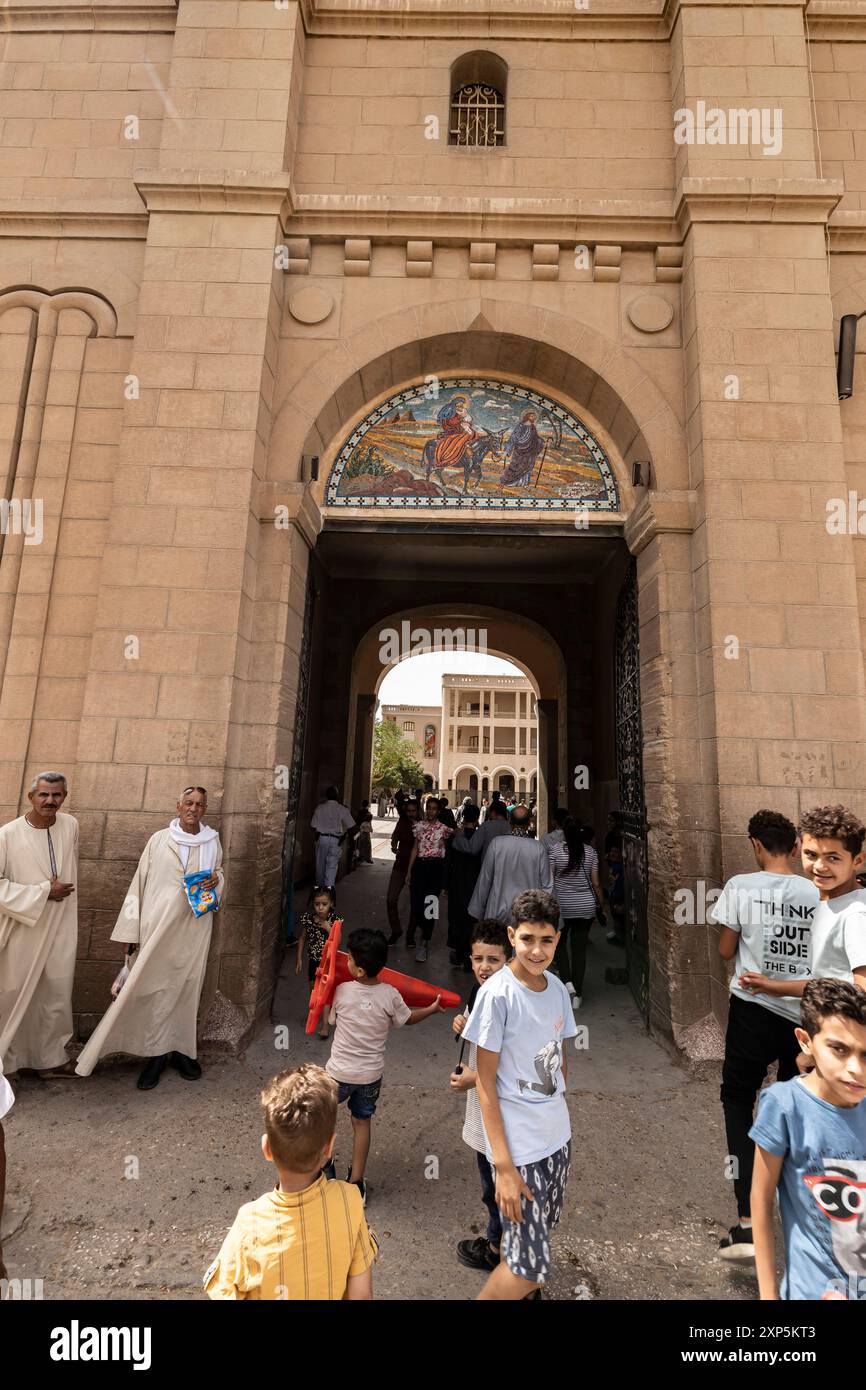 Al-Muharraq monastery, Holy Virgin Mary, Flight into Egypt, entrance ...