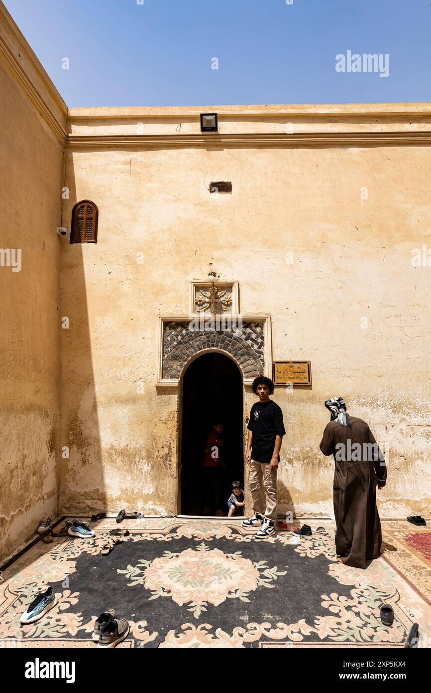 Al-Muharraq monastery, Holy Virgin Mary, Flight into Egypt, entrance of ...