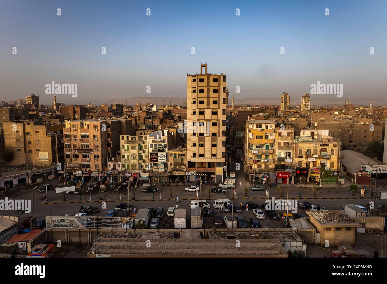 Sohag(Suhag,Suhaj) railway station, Morning, west bank of the Nile ...