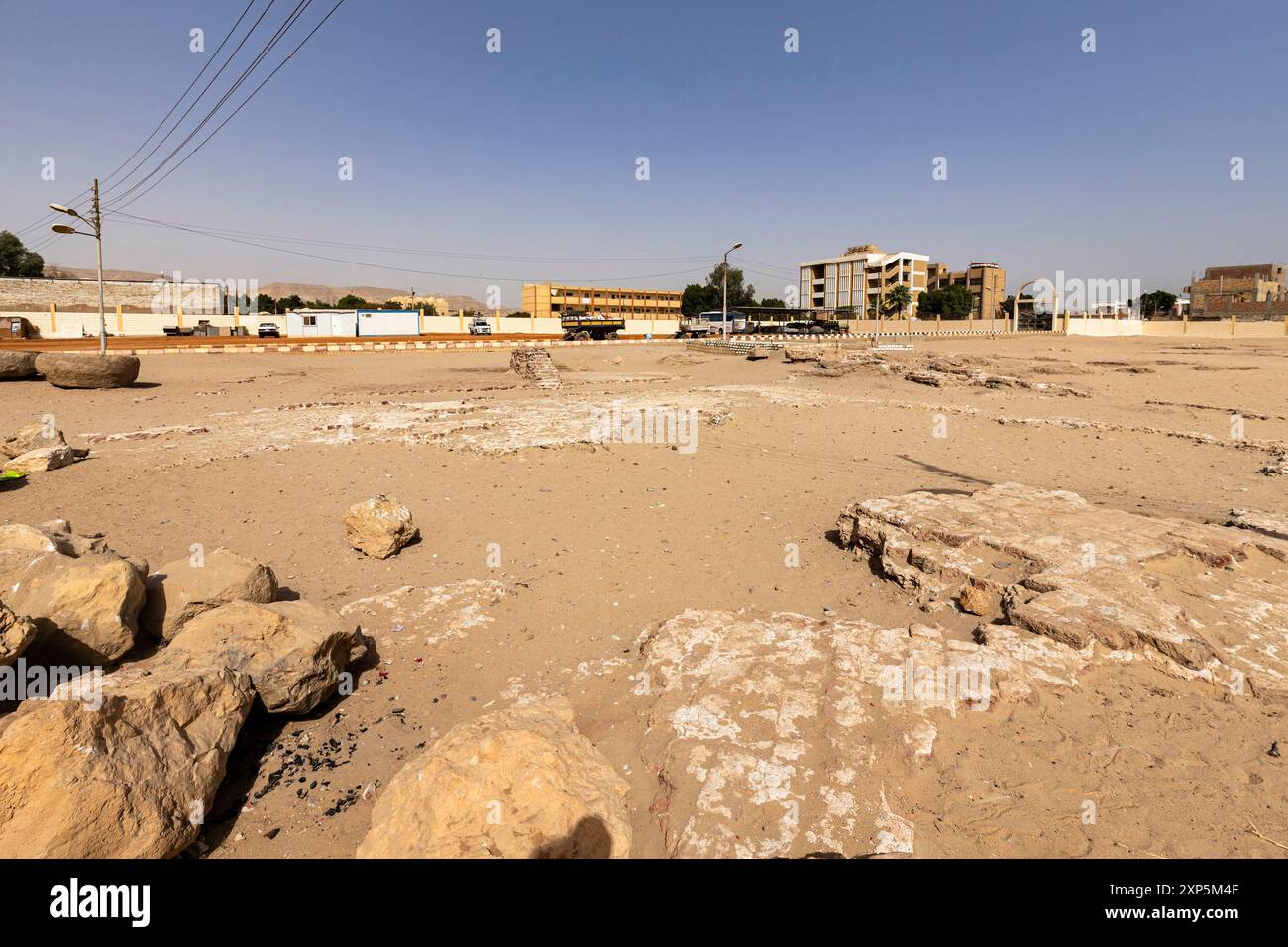The Red Monastery, ancient ruined monastery, remains of structure, west ...