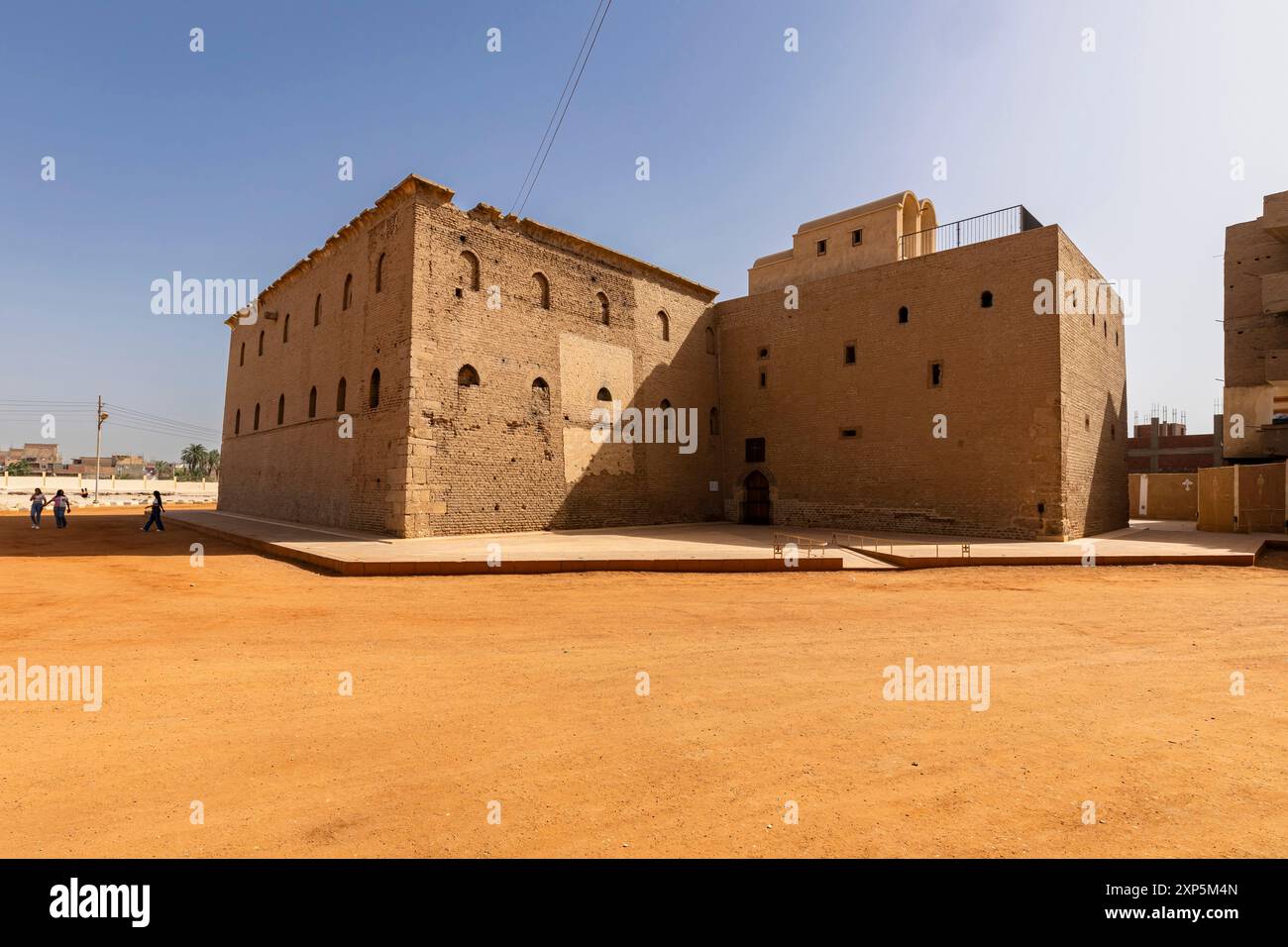 The Red Monastery, ancient ruined monastery, west bank of the Nile ...