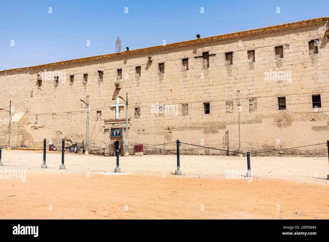The White Monastery, ancient ruined monastery, west bank of the Nile ...