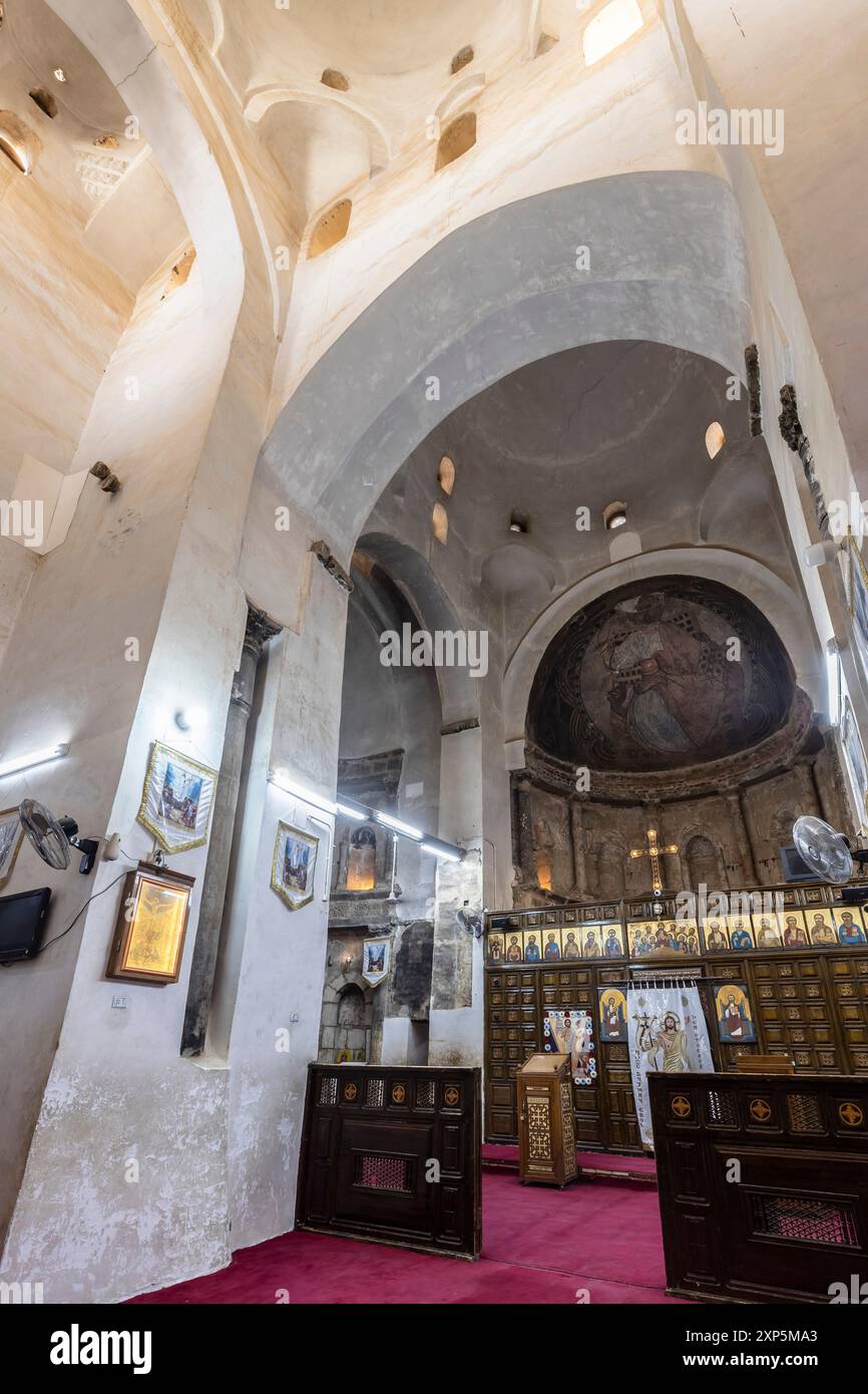 The White Monastery, interior of altar(chancel) with icons and ...