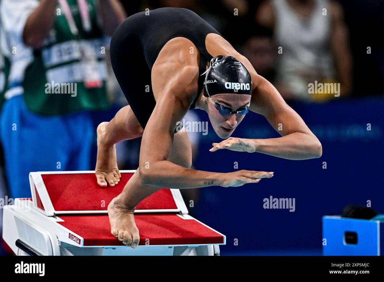 Paris, France. 03rd Aug, 2024. Simona Quadarella of Italy competes in ...