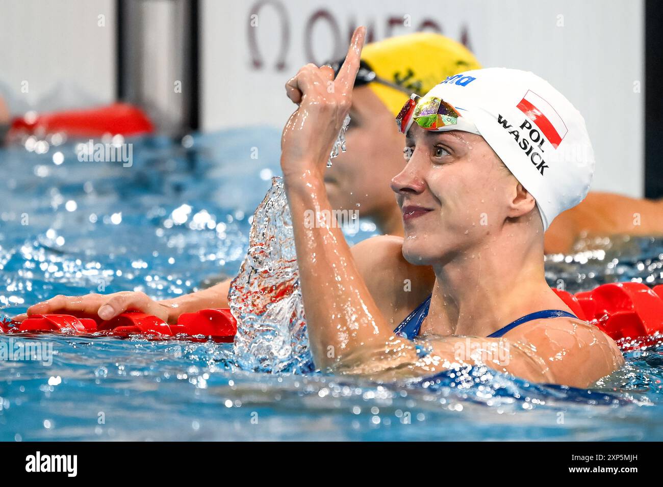 Paris, France. 03rd Aug, 2024. Katarzyna Wasick of Poland reacts after ...