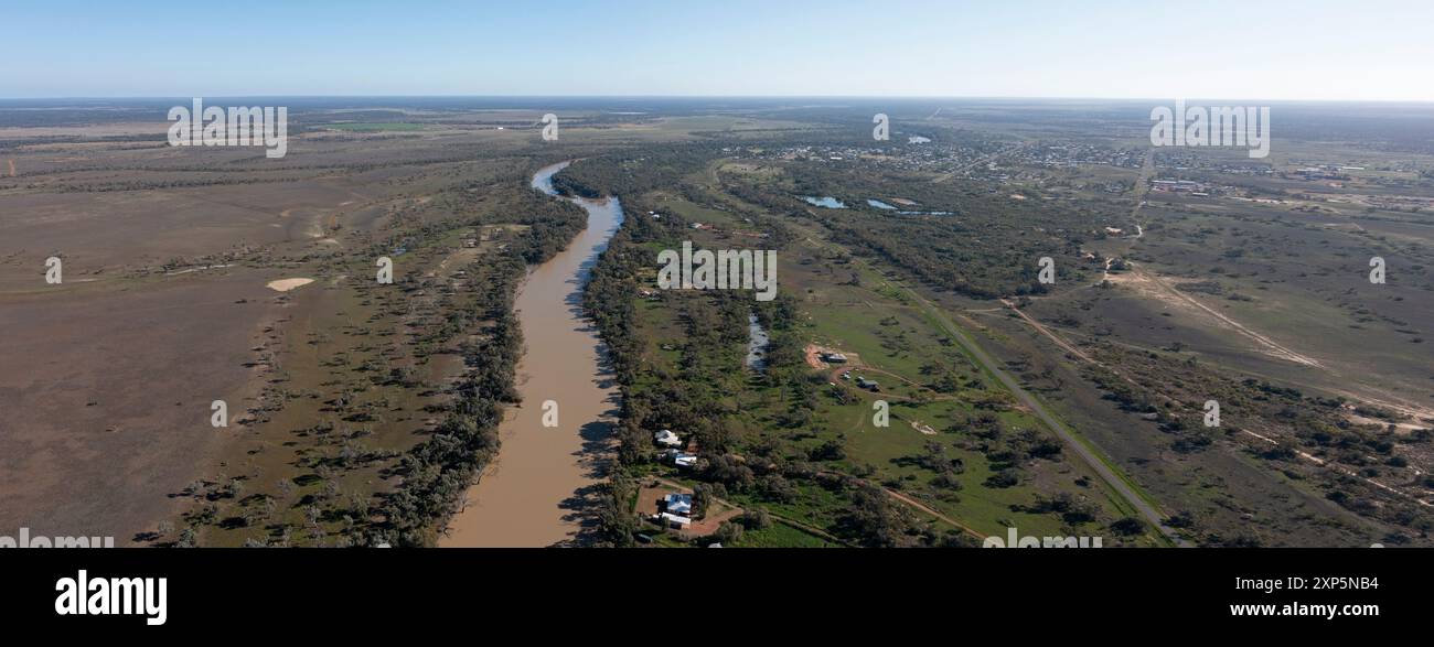 The Warrego river at Cunnamulla in western Queensland, Australia Stock ...