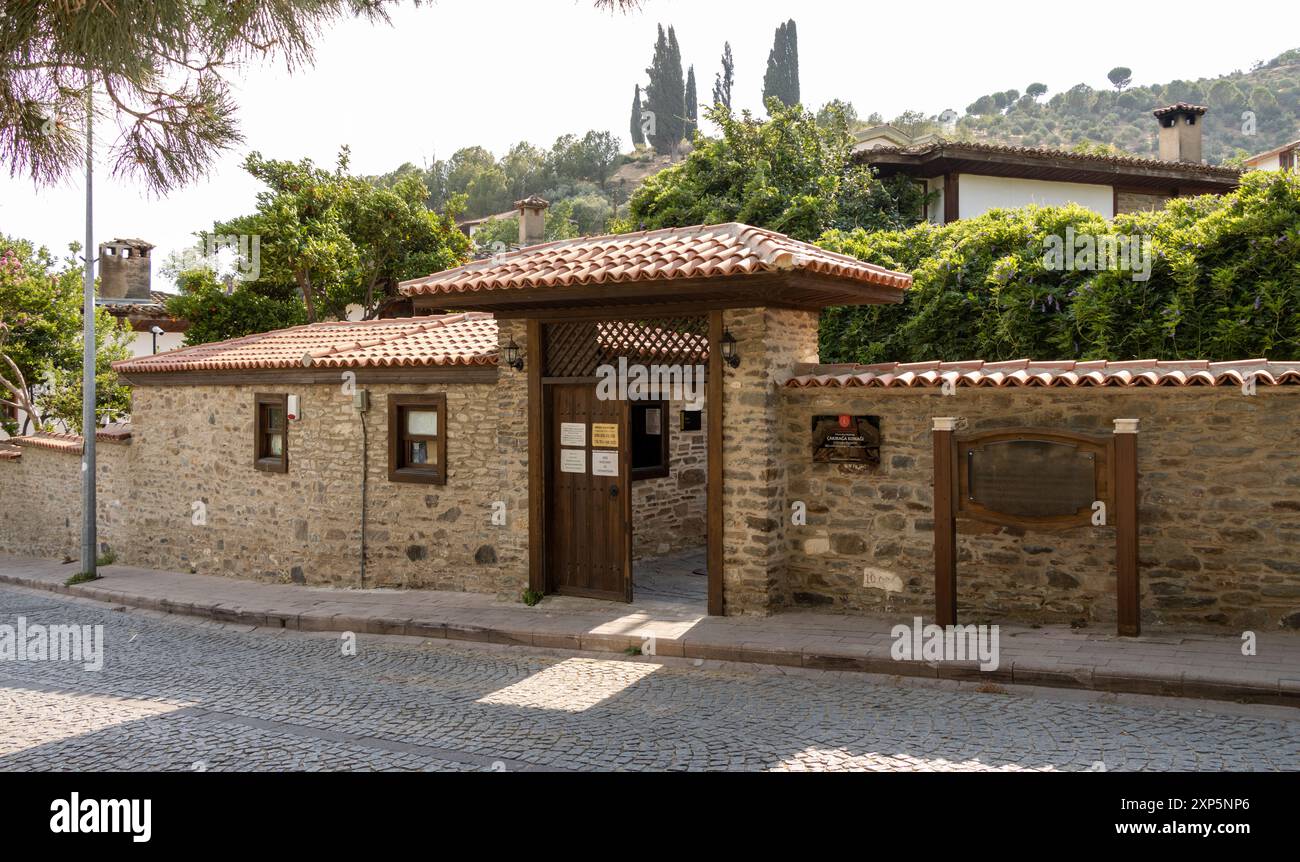 Birgi, Odemis, Izmir Turkey July 10 2024: Cakiraga Mansion, an example ...
