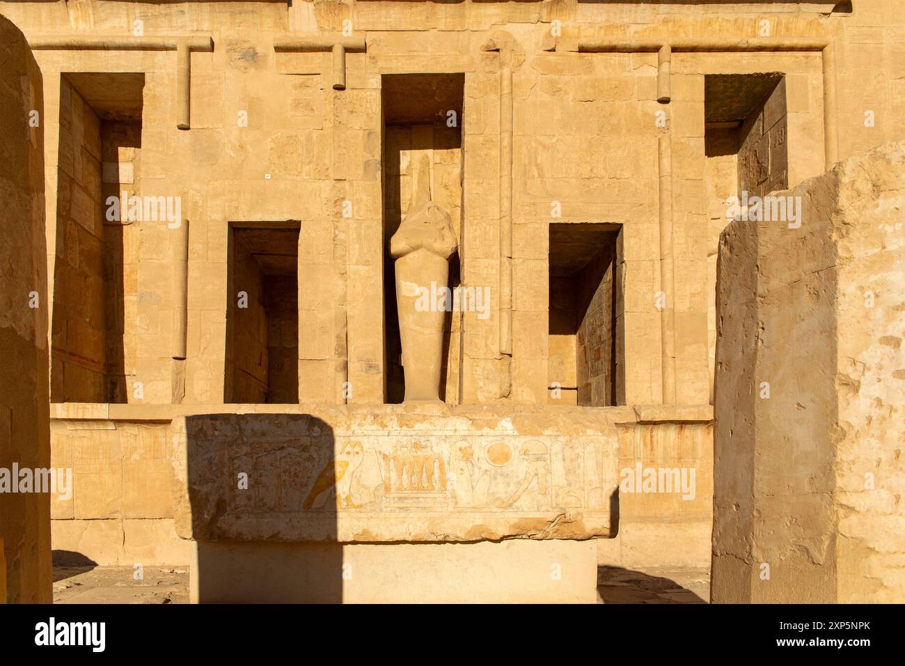 Take in the breathtaking panoramic view of Hatshepsut's temple perched on the cliffs of Deir el ...