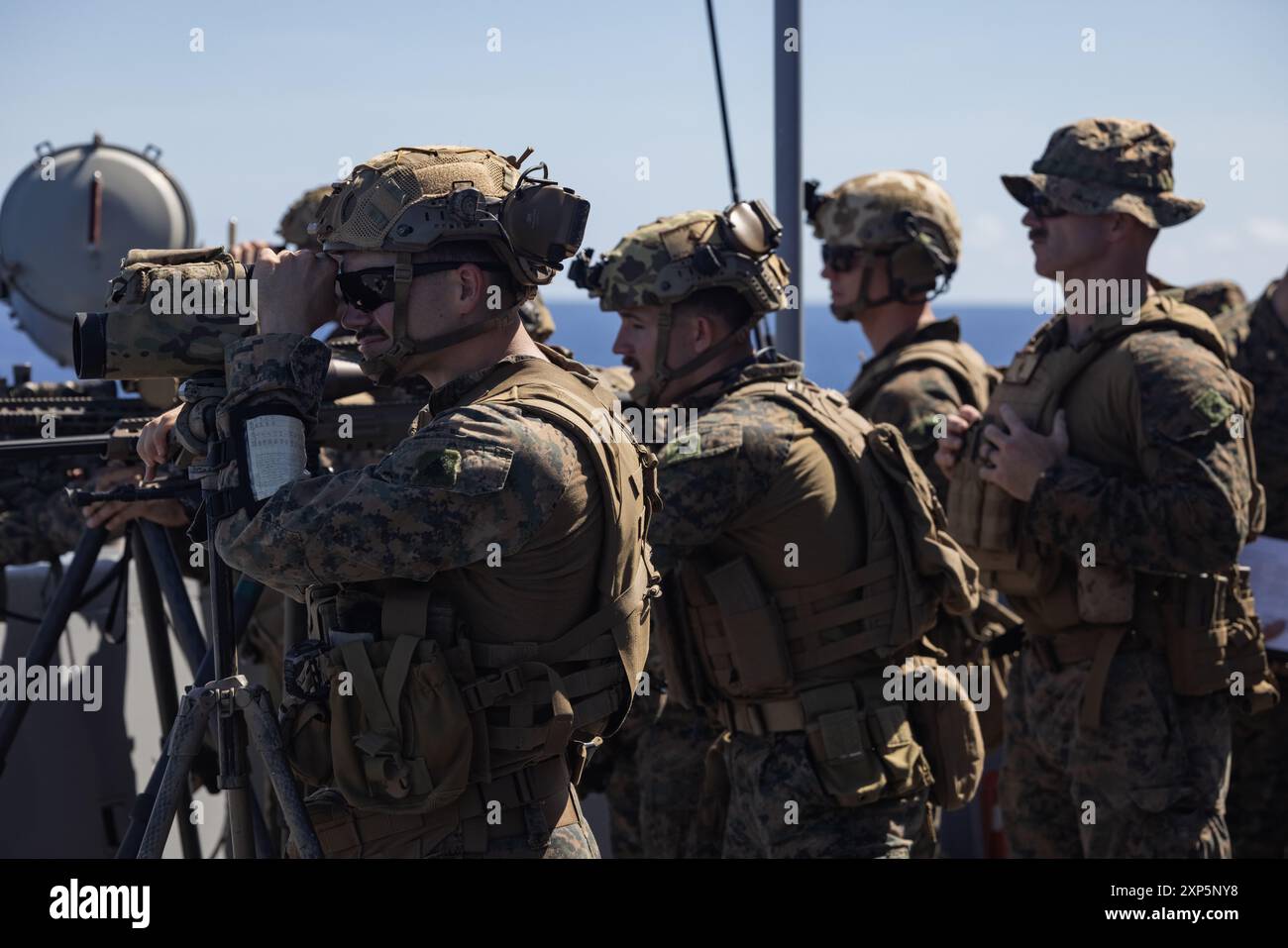U.S. Marines with Battalion Landing Team 1/4, 31st Marine Expeditionary ...