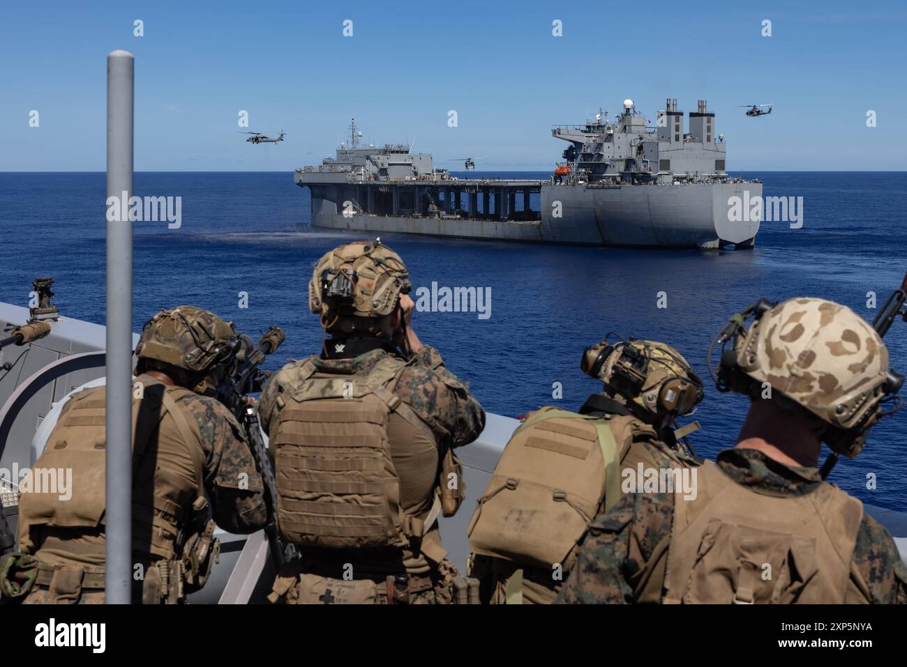 U.S. Marines with Battalion Landing Team 1/4, 31st Marine Expeditionary ...