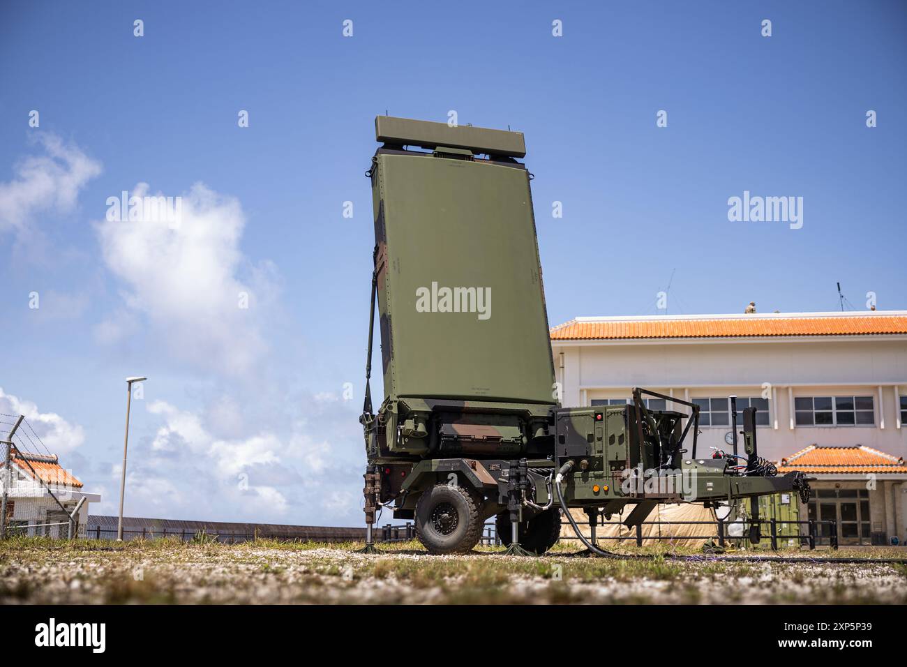A U.S. Marine Corps AN/TPS-80 Ground/Air Task Oriented Radar is ...